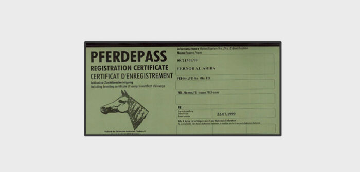 Neuer fälschungssicherer Pferdepass